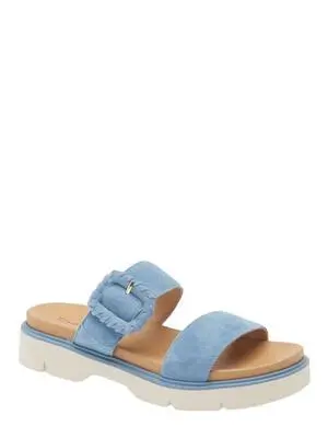 The Flexx Atena Platform Slide Sandal - Sugar Camoscio