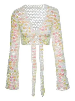 SPARKL Siren Tie Top - White
