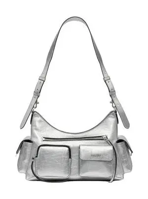 Dkny Freda Large Shoulder Bag - Silver