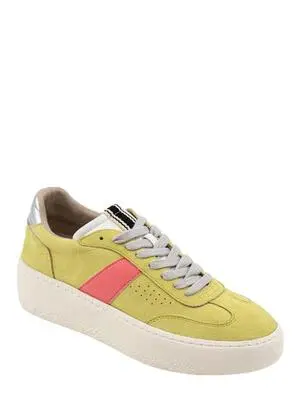 SHU SHOP Stacey Platform Sneaker Lime Suede