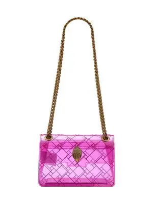 Kurt Geiger Mini Kensington Vinyl Crossbody Bag - Bright Pink