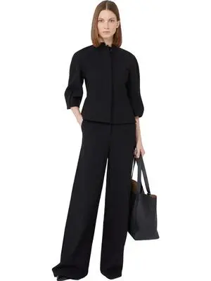 MAX MARA Technical-Jersey Wide Leg Trousers