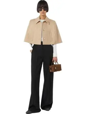 Max Mara Cropped Water-repellent Cape - Sand