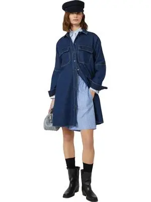 Max Mara Denim Shirt Dress - Navy