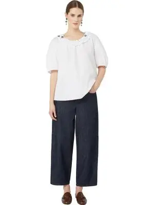 Max Mara Cotton Poplin Blouse - Optical White