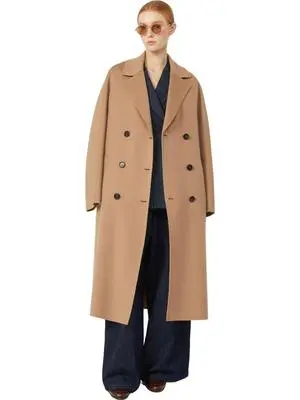 Max Mara Double-breasted Wool Coat - Beige