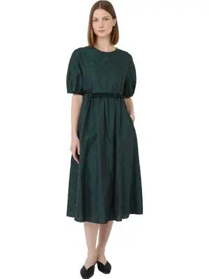 MAX MARA Jacquard Cotton Midi Dress