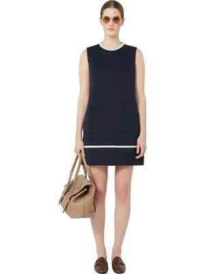 Max Mara Jersey Mini Dress - Navy