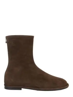 SALONDEJU Suede Ankle Boots - Brown