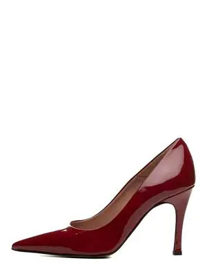 POCHE PARIS Leather Pumps - Red