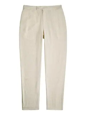 RAITH Rayon-blend Straight-leg Trousers - Beige