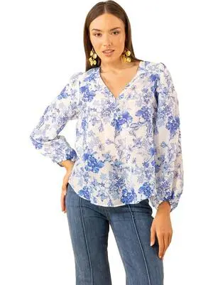 Hale Bob Elliot Voile Top - Blue