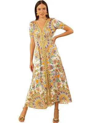 Hale Bob Ila Maxi Dress - Orange