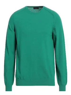 ROBERTO COLLINA Long Sleeve Wool-cashmere Sweater - Green