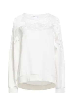 Alberta Ferretti Sweatshirt In Cotton, Elastane, Polyamide, And Modal - White