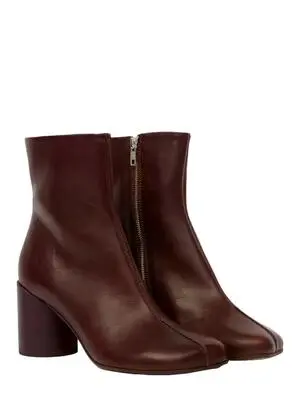 MAISON MARGIELA 70mm Anatomic Stitch Ankle Boots - Brown
