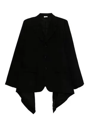 Comme Des Garçons Asymmetrical Hem Blazer - Black