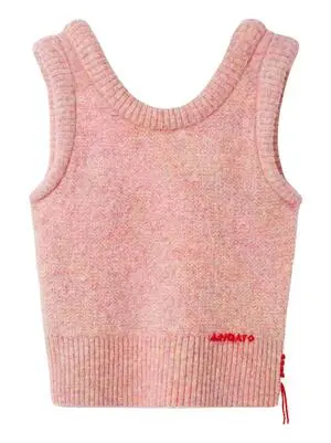 Axel Arigato Anna Cropped Sleeveless Vest - Pink