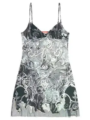 DIESEL D-inlay Mini Dress - Grey
