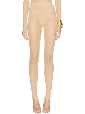 Wardrobe.NYC Lace Stirrup Legging - Khaki