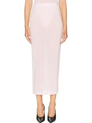 Wardrobe.NYC Sheer Tube Skirt - Blush