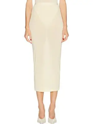 Wardrobe.NYC Sheer Tube Skirt - Butter