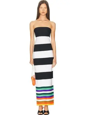 Christopher John Rogers Strapless Dress - Black Multi