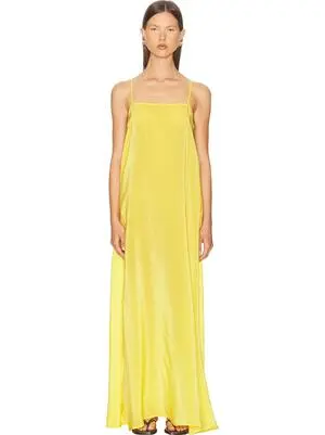 LESET Lana Maxi Dress - Yellow