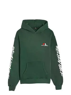 MALBON X Futura Tag Graphic Print Hoodie - Green