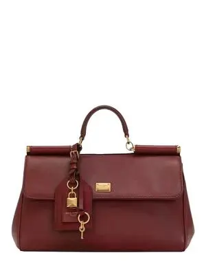 Dolce & Gabbana My Sicily Leather Tote - Red