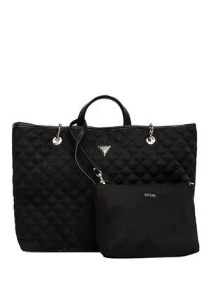 Guess Quilted Tote Bag - Black