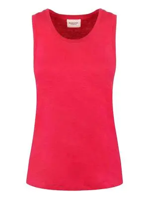 MARANT ETOILE Linen Tank Top - Pink
