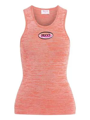 Emilio Pucci Spacedyed Cotton Tank - Orange