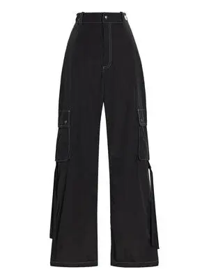 Emilio Pucci Taffeta Cargo Pants - Black