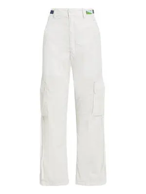 Emilio Pucci Taffeta Cargo Pants - White