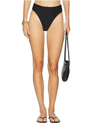 Tularosa Mar High Waist Bikini Bottom - Black