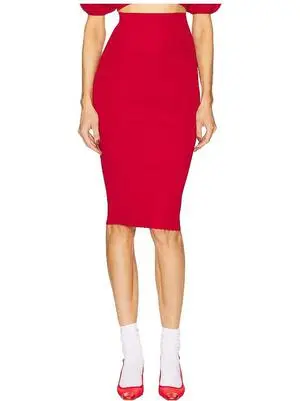 HELSA Luella Midi Skirt - Red