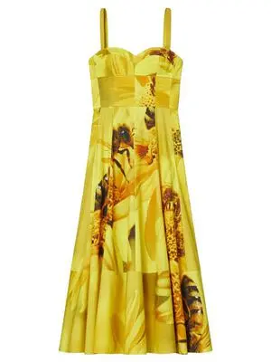 Tory Burch Poplin Sundress - Yellow Bee