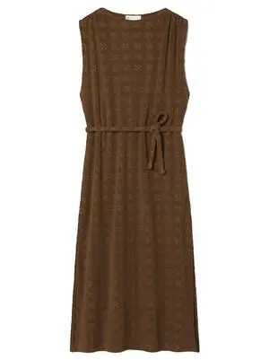 Tory Burch Terry Jacquard Maxi Dress - Anise Brown