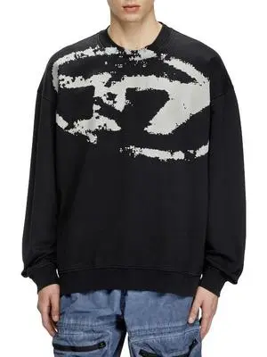 DIESEL® S-boxt-n5 Crewneck Sweatshirt - Black