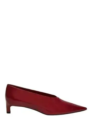 JIL SANDER Leather Pumps - Red