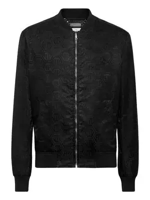 Philipp Plein Monogram-pattern Jacket - Black