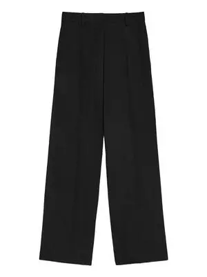 JIL SANDER Wool Trousers - Black