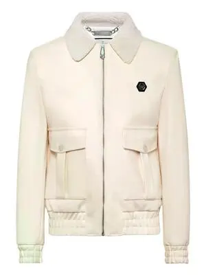 Philipp Plein Logo-patch Jacket - Neutrals