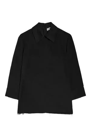JIL SANDER Wool Blouse - Black