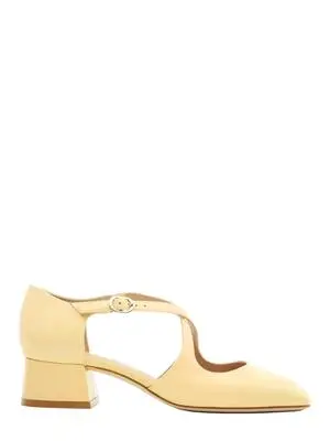 STUART WEITZMAN 35mm Clem Pumps - Yellow
