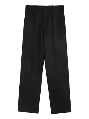 JIL SANDER Wool Trousers - Black