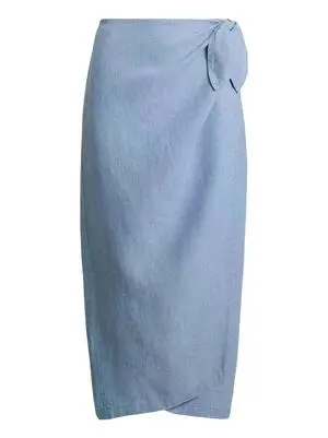 Polo Ralph Lauren Wrapped Midi Skirt - Blue