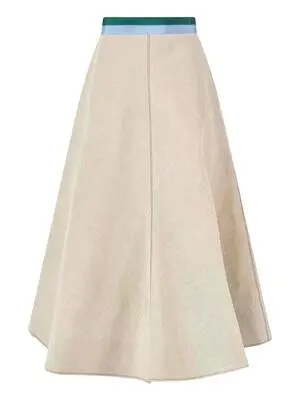 Rosie Assoulin Ribbon-detail A-line Skirt - Neutrals