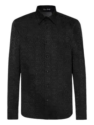 Philipp Plein Sugar Daddy Cut Silk Shirt - Black